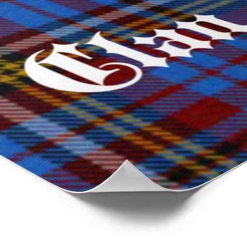 Scottish Clan Anderson Crest & Tartan Poster | Zazzle