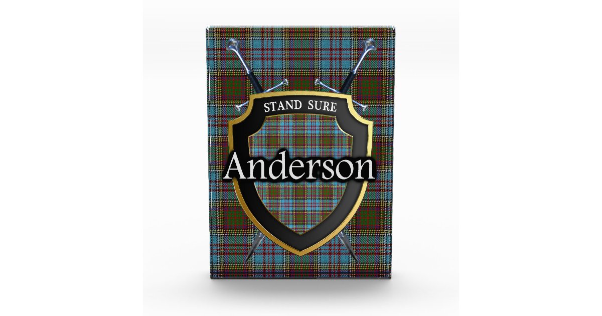 Scottish Clan Anderson Tartan Photo Block | Zazzle