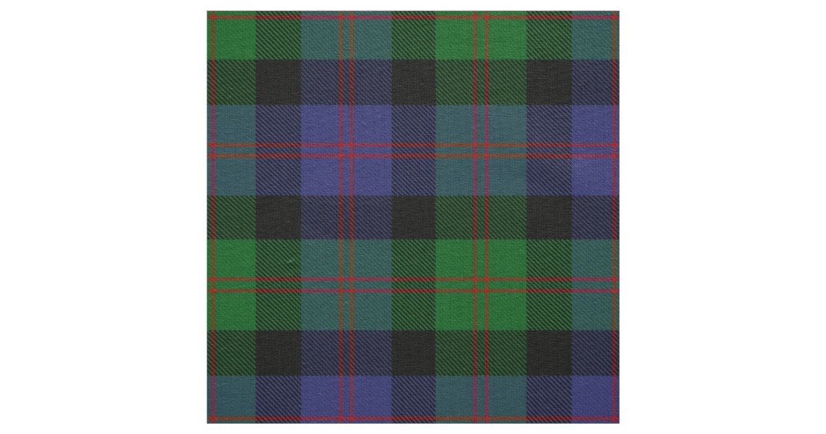 Scottish Clan Blair Tartan Plaid Fabric | Zazzle