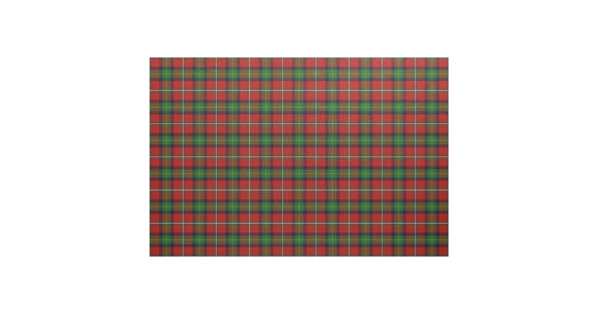Scottish Clan Boyd Tartan Plaid Fabric | Zazzle