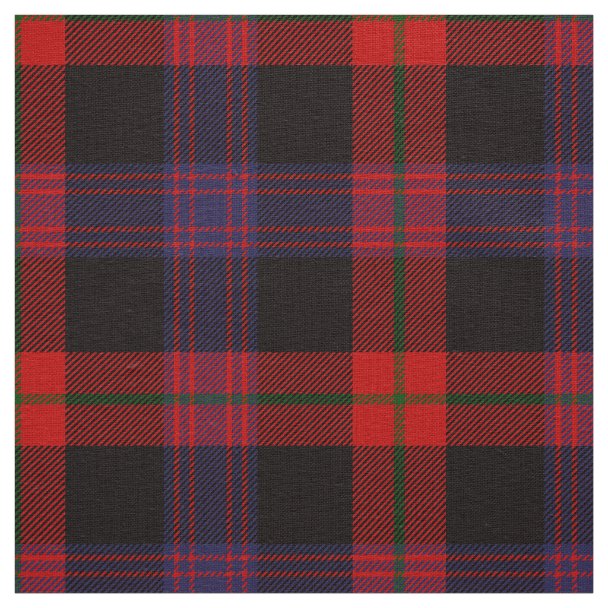 Clan Brown Tartan Fabric | Zazzle