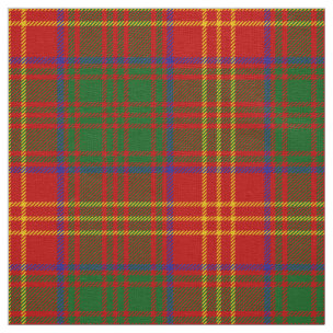 Burns Scottish Clan Tartan Fabric | Zazzle