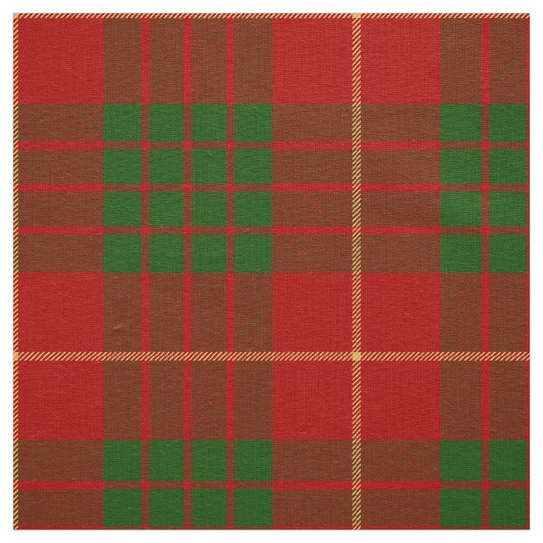 Cameron Scottish Clan Tartan Fabric | Zazzle