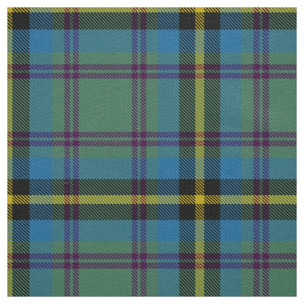Carrick Clan Tartan Fabric | Zazzle.com