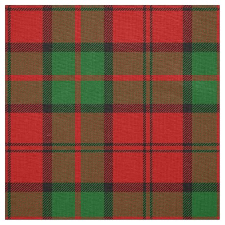 Dunbar Tartan Print Fabric | Zazzle