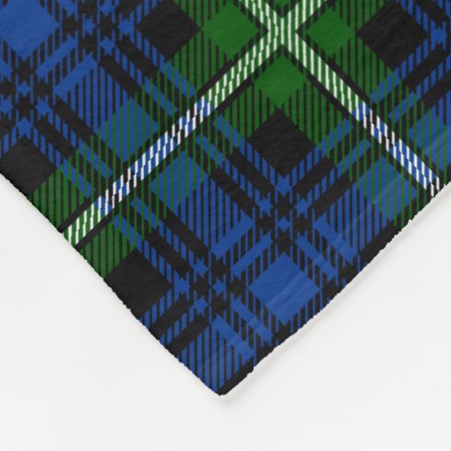 Scottish Clan Forbes Tartan Plaid Fleece Blanket | Zazzle
