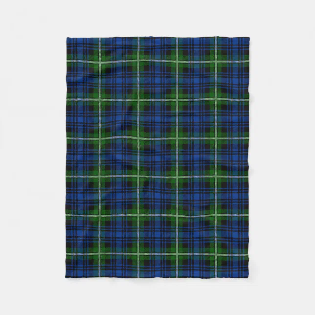 Scottish Clan Forbes Tartan Plaid Fleece Blanket | Zazzle