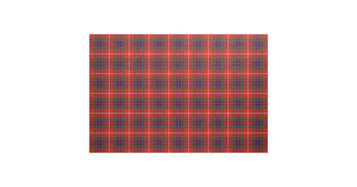 Scottish Clan Fraser of Lovat Tartan Plaid Fabric | Zazzle