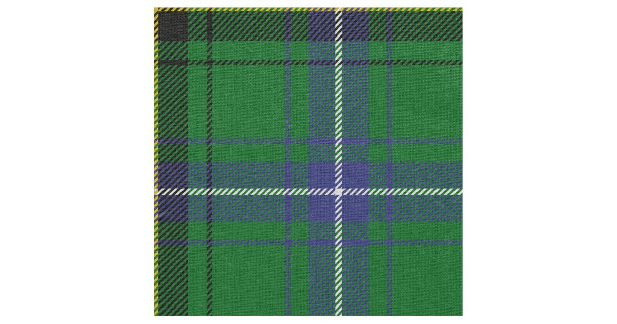 Scottish Clan Henderson Tartan Plaid Fabric | Zazzle