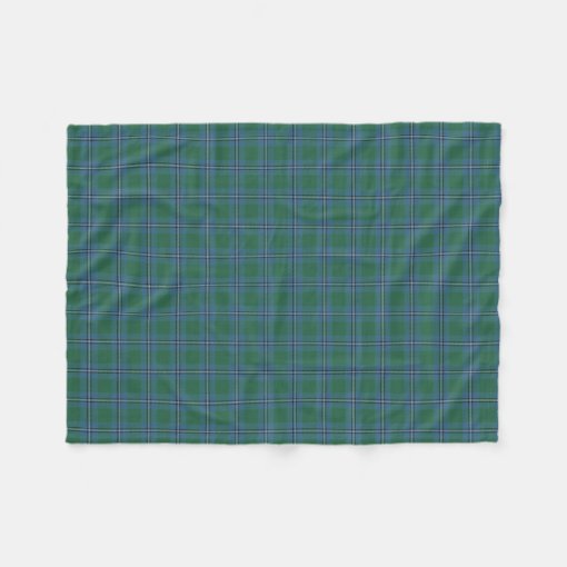 Scottish Clan Irvine Irwin Classic Tartan Fleece Blanket | Zazzle