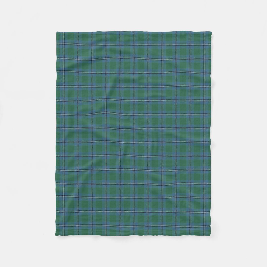 Scottish Clan Irvine Irwin Classic Tartan Fleece Blanket | Zazzle