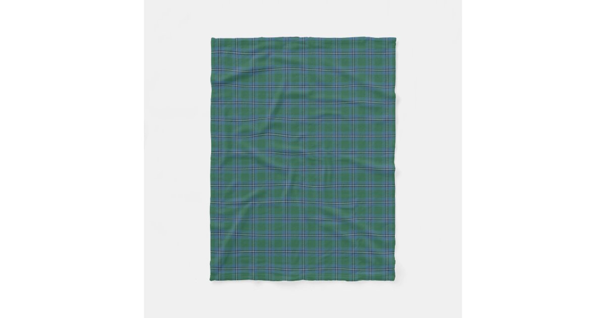 Scottish Clan Irvine Irwin Classic Tartan Fleece Blanket | Zazzle
