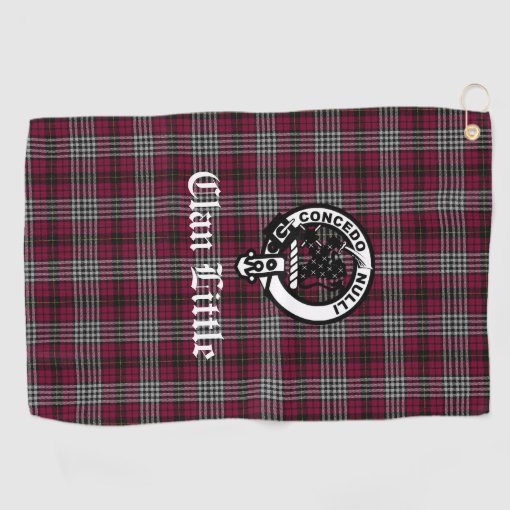 Scottish Clan Little Crest Badge and Tartan Custom Golf Towel | Zazzle