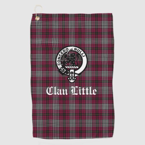Scottish Clan Little Crest Badge and Tartan Custom Golf Towel | Zazzle