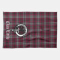 Scottish Clan Little Crest Badge and Tartan Custom Kitchen Towel | Zazzle