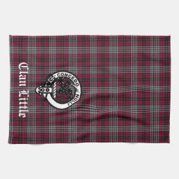 Scottish Clan Little Crest Badge and Tartan Custom Kitchen Towel | Zazzle