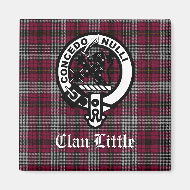 Scottish Clan Little Crest Badge and Tartan Custom Magnet | Zazzle