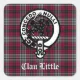 Scottish Clan Little Crest Badge and Tartan Custom Square Sticker | Zazzle