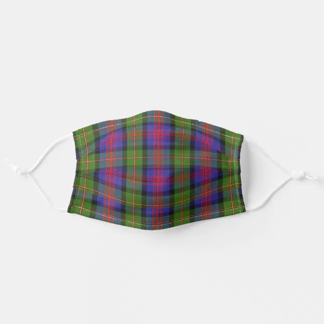 Scottish Clan Logan Tartan Plaid Adult Cloth Face Mask | Zazzle
