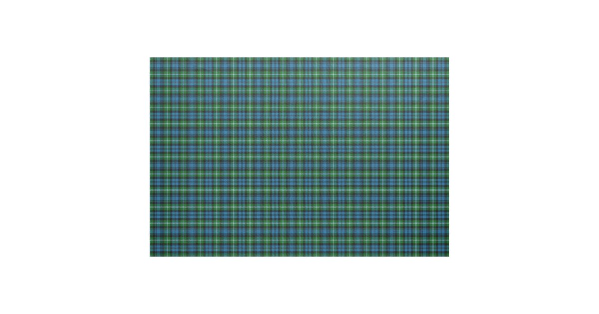 Scottish Clan Lyon Tartan Plaid Fabric | Zazzle
