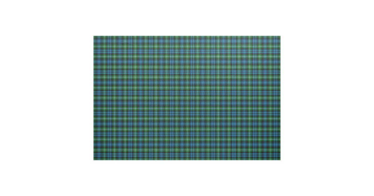 Scottish Clan Lyon Tartan Plaid Fabric | Zazzle