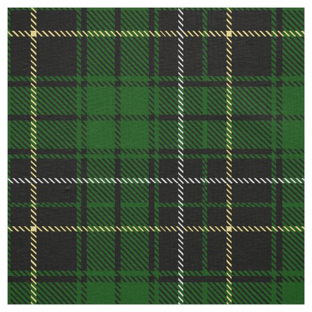 Clan MacAlpine Tartan Fabric | Zazzle
