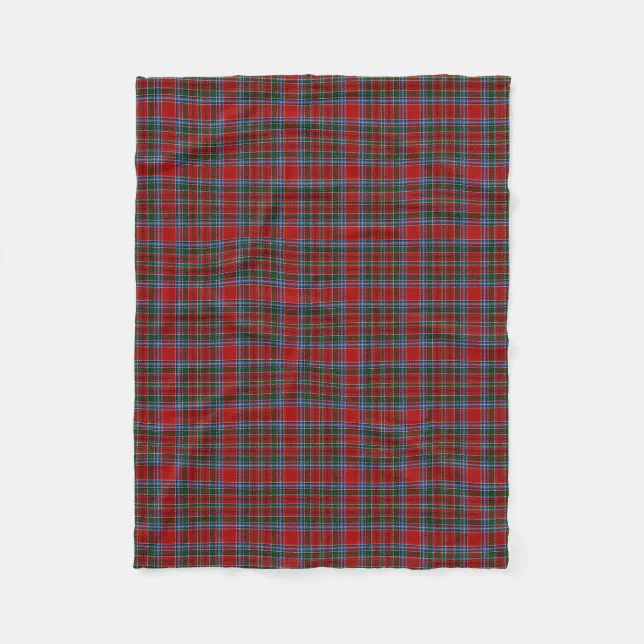 Scottish Clan MacBean MacBain Classic Tartan Fleece Blanket | Zazzle