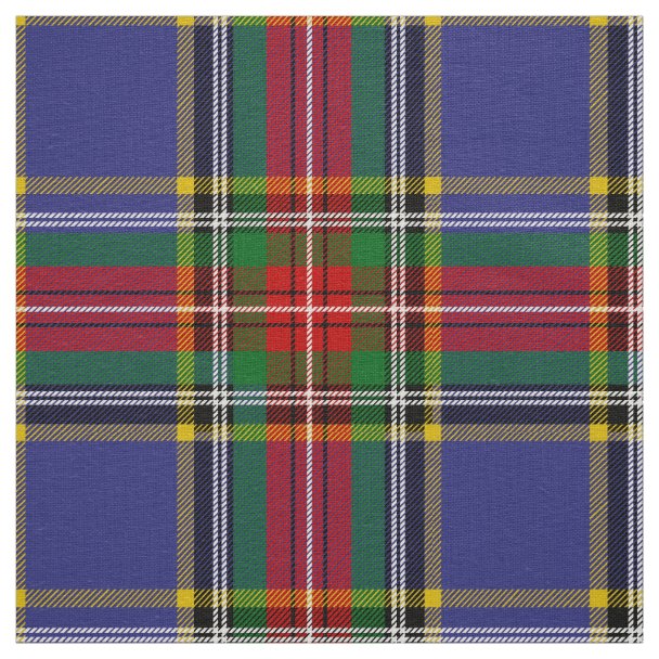 Clan MacBeth Tartan Fabric | Zazzle