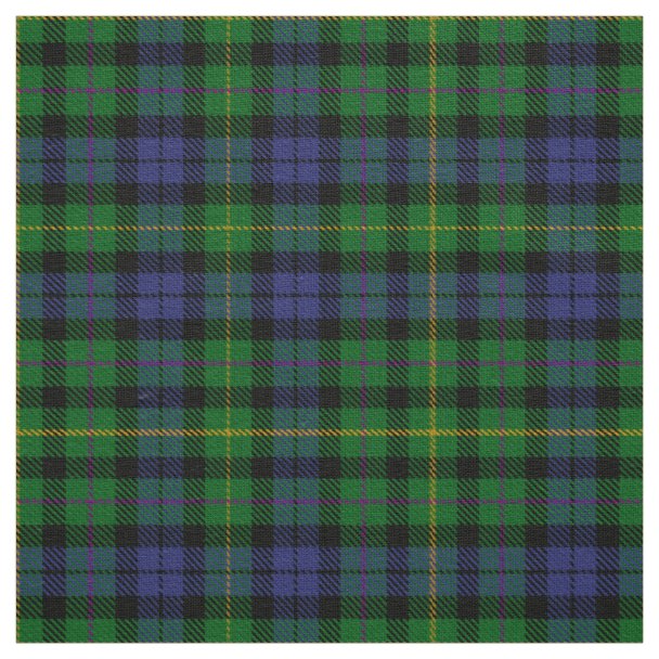 Scottish Clan MacHardy Tartan Plaid Fabric | Zazzle.com