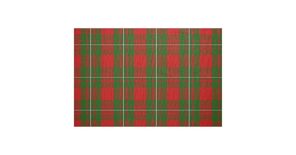 Scottish Clan MacGregor Tartan Plaid Fabric | Zazzle