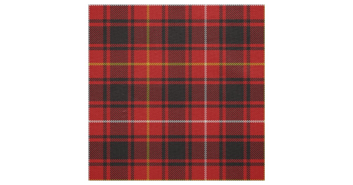 Scottish Clan MacIver Tartan Plaid Fabric | Zazzle