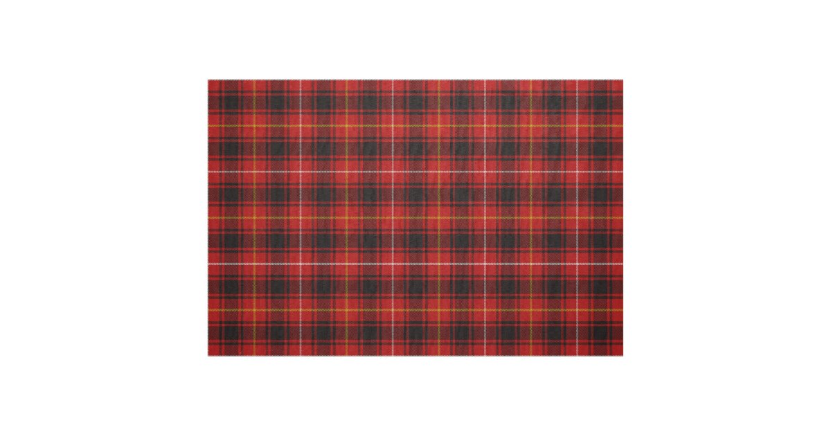 Scottish Clan MacIver Tartan Plaid Fabric | Zazzle