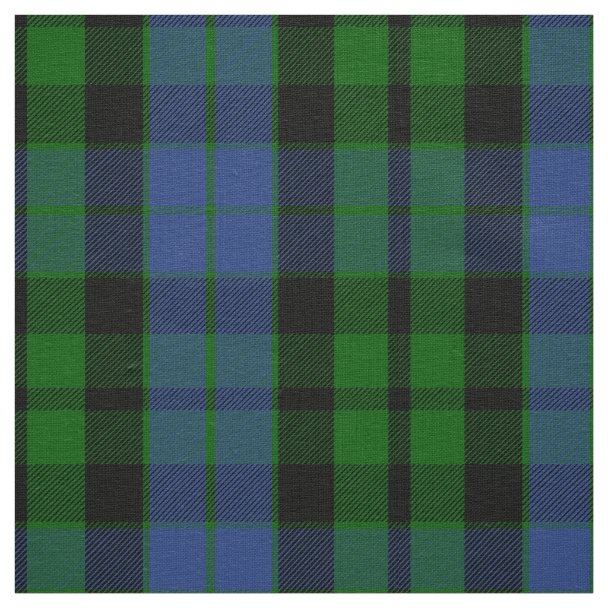 Clan MacKay Tartan Fabric | Zazzle