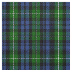 MacKenzie Tartan Print Fabric | Zazzle