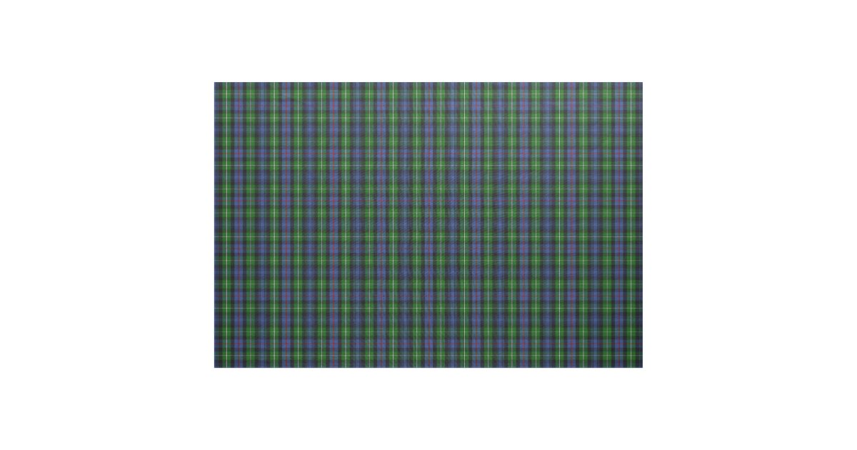 Scottish Clan MacKenzie Tartan Plaid Fabric | Zazzle