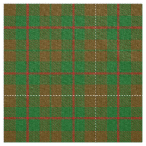 Clan MacKinnon Tartan Fabric | Zazzle