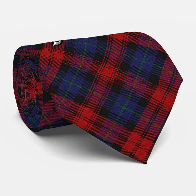 Scottish Clan MacLachlan M Monogram Tartan Tie | Zazzle