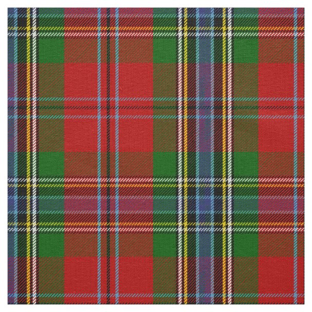 Clan MacLean of Duart Tartan Fabric | Zazzle