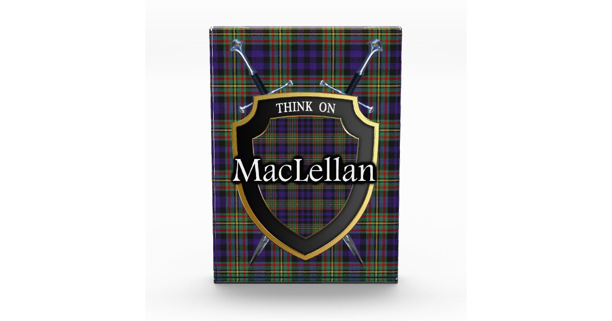 Scottish Clan MacLellan Tartan Photo Block | Zazzle