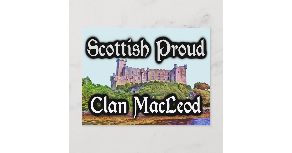 Scottish Clan MacLeod Dunvegan Castle Postcard | Zazzle
