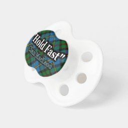 Scottish Clan MacLeod Hold Fast Motto Tartan Pacifier | Zazzle