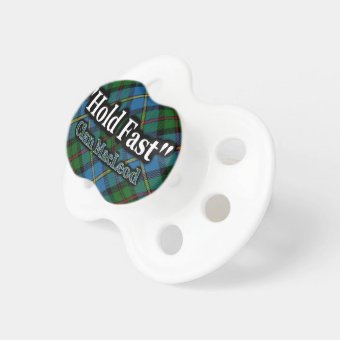 Scottish Clan MacLeod Hold Fast Motto Tartan Pacifier | Zazzle