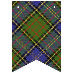 Scottish Clan MacMillan Hunting Tartan Bunting Flags | Zazzle