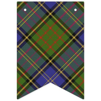 Scottish Clan MacMillan Hunting Tartan Bunting Flags | Zazzle