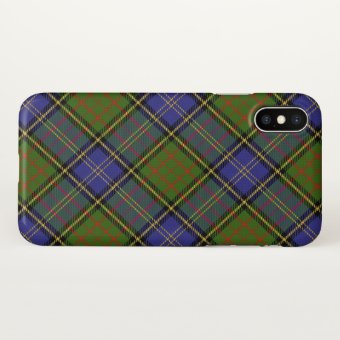 Scottish Clan MacMillan Hunting Tartan Plaid iPhone Case | Zazzle