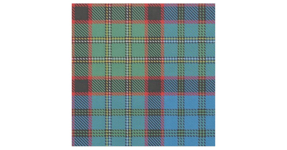 Scottish Clan MacNicol Hunting Tartan Plaid Fabric | Zazzle
