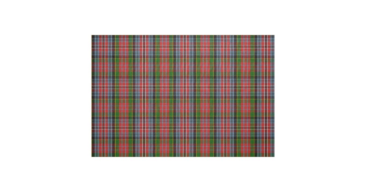 Scottish Clan MacPherson Tartan Plaid Fabric | Zazzle