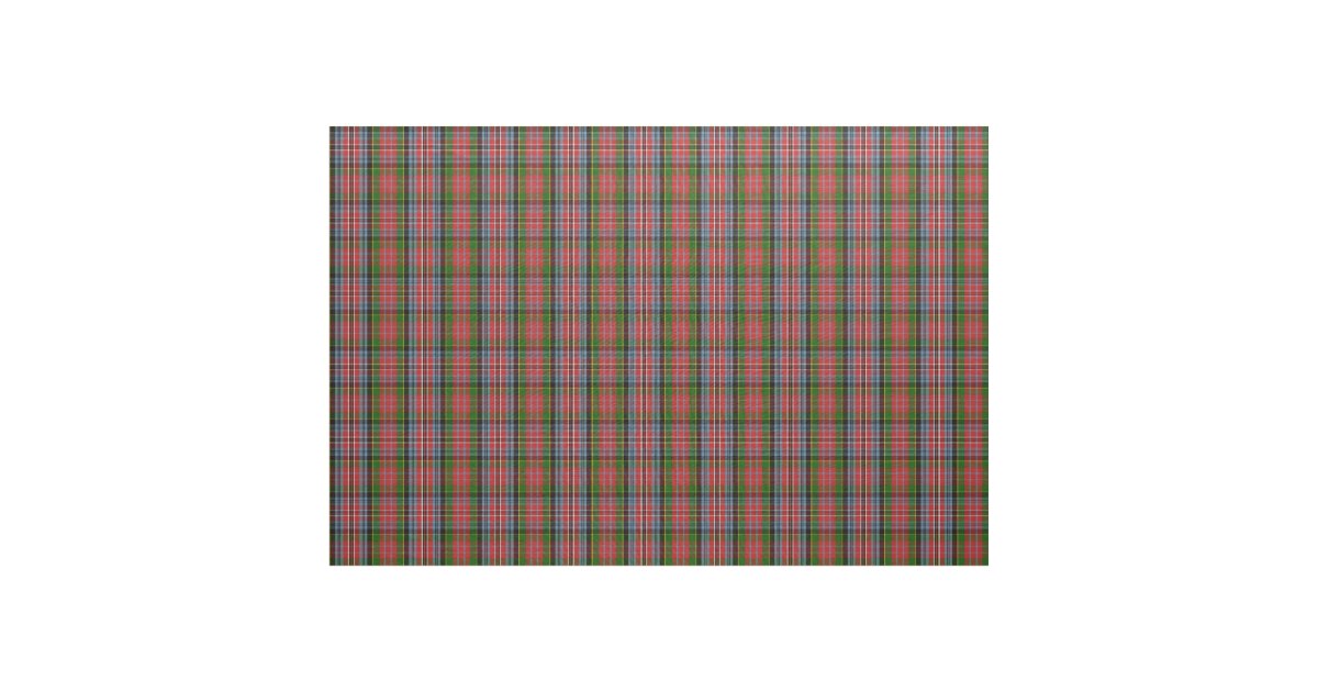 Scottish Clan MacPherson Tartan Plaid Fabric | Zazzle