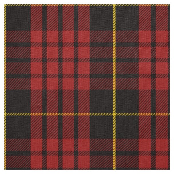 Clan MacQueen Tartan Fabric | Zazzle