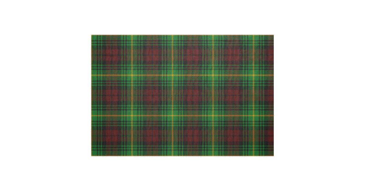 Scottish Clan Martin Tartan Plaid Fabric | Zazzle